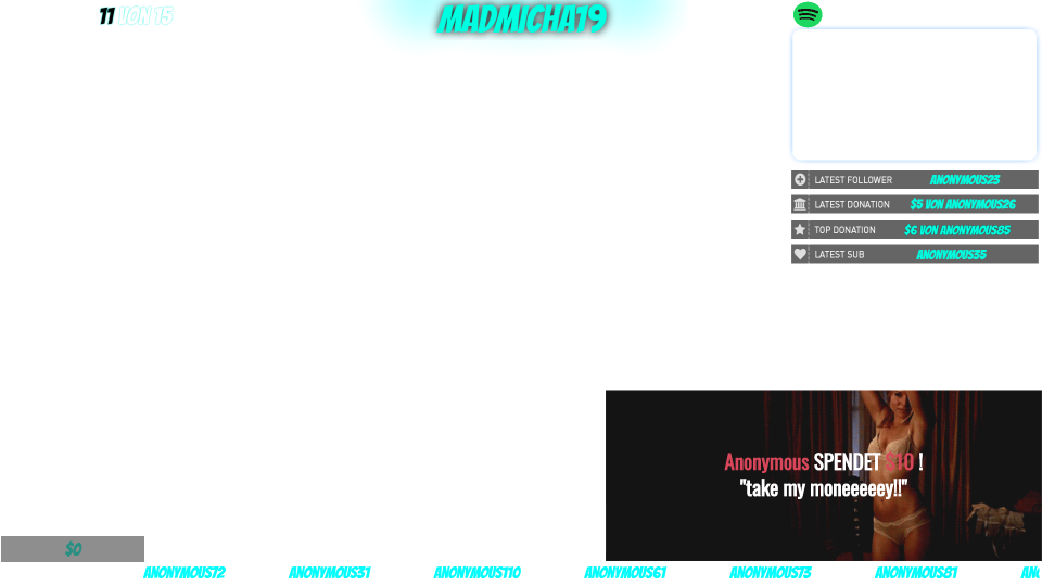 Tipeeestream Overlay